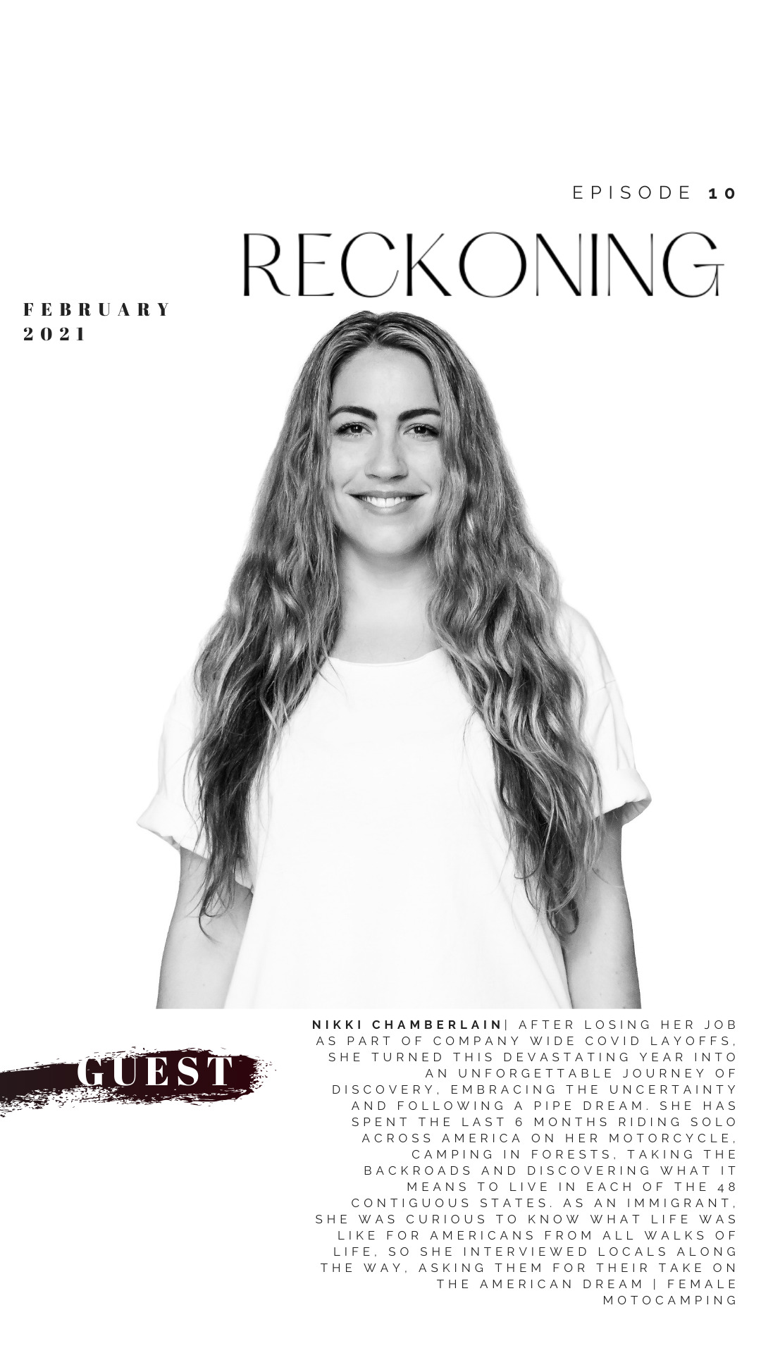 Solo Female Motorcyclist, Nikki Chamberlain goes across America while ...